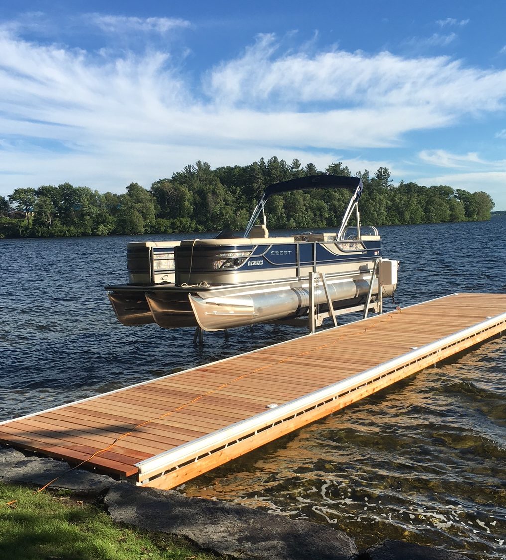 Vertical Boat Lifts Pontoon Boat Lifts R J Machine